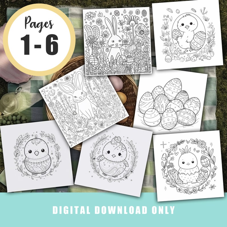 Easter Coloring Pages for Kids, Easter Games, Easter Coloring Pages ...