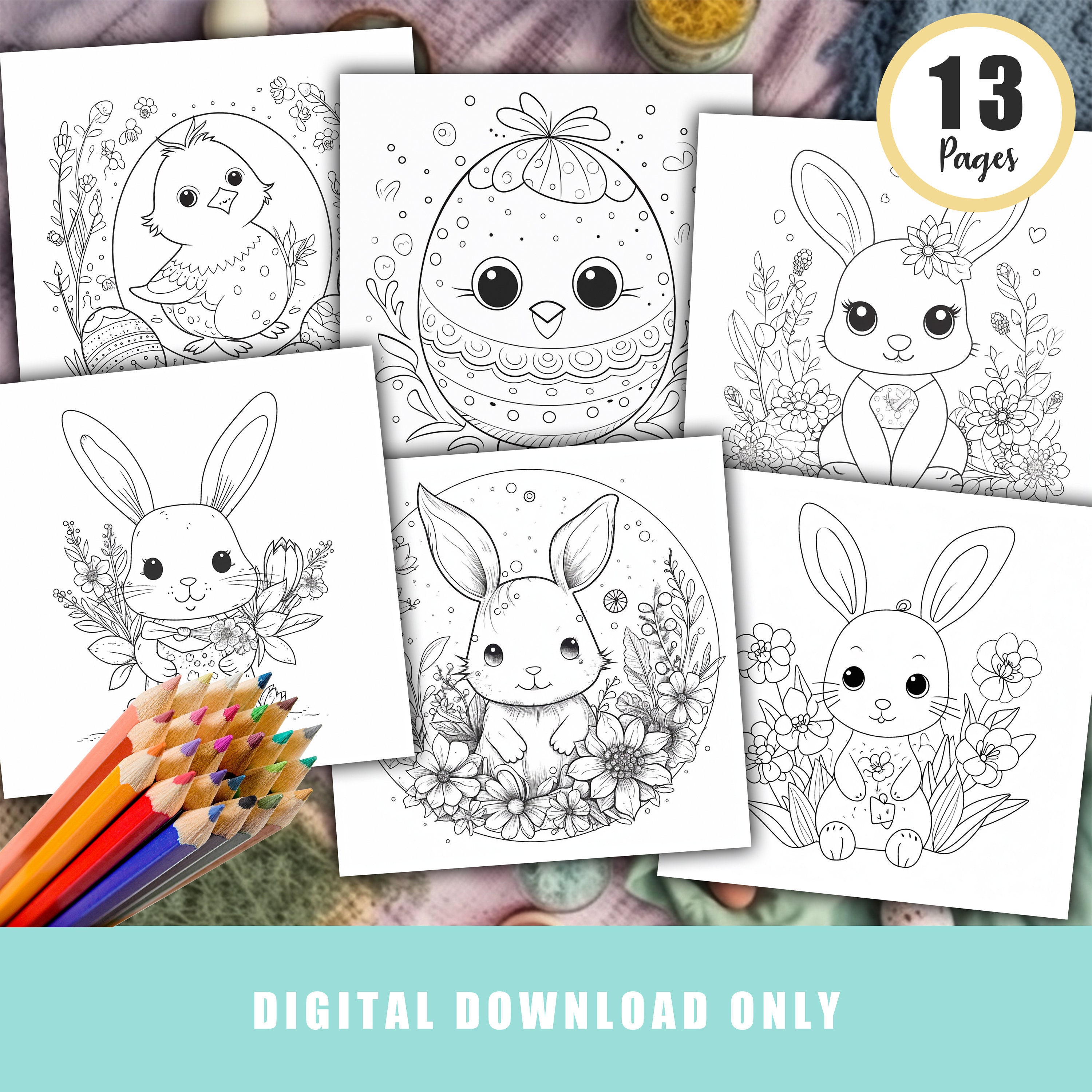 Easter Coloring Pages for Kids, Easter Games, Easter Coloring Pages ...