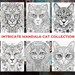 Stress, Anxiety Relief, Cat Coloring Pages With Intricate Mandala ...