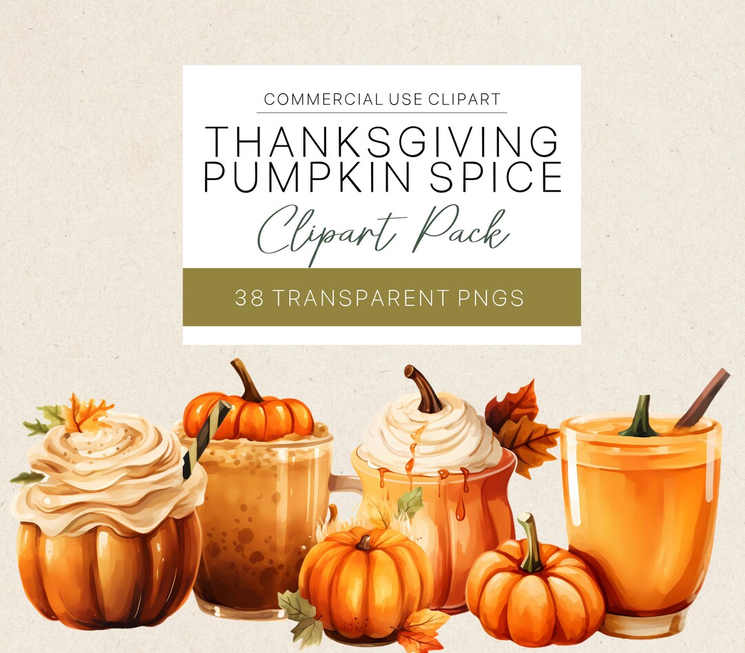 Thanksgiving Bar Menu Clipart, Commercial Use, INSTANT DOWNLOAD ...