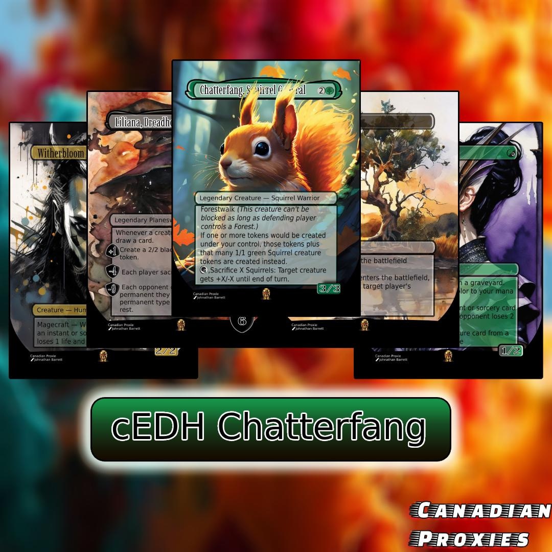 Chatterfang Cedh Deck – Custom Full Art, High-powered Combo Squirrel ...