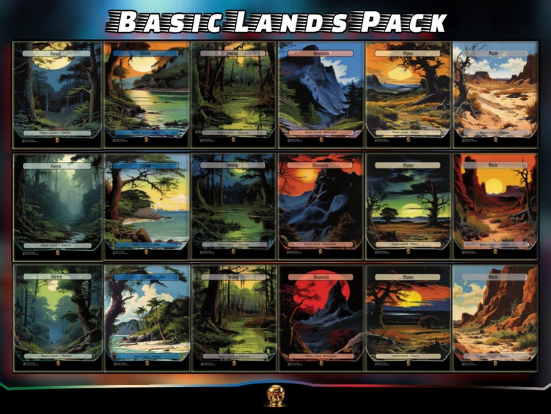 Full Art Lands for Magic the Gathering - Etsy