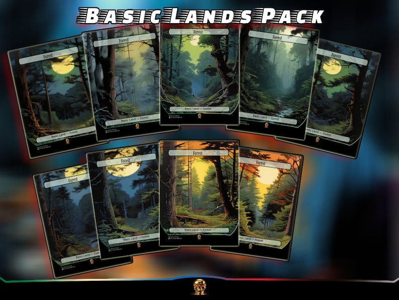 Full Art Lands for Magic the Gathering - Etsy