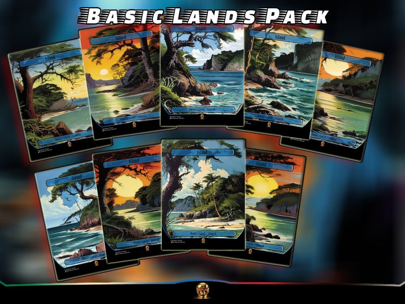 Full Art Lands for Magic the Gathering - Etsy