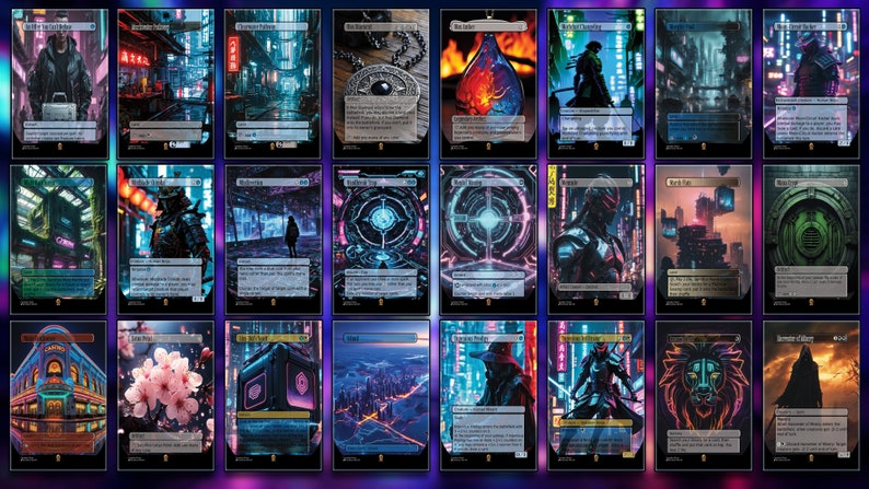 Custom Commander Deck Ninjutsu Full Art Yuriko the Tigers Shadow Deck ...