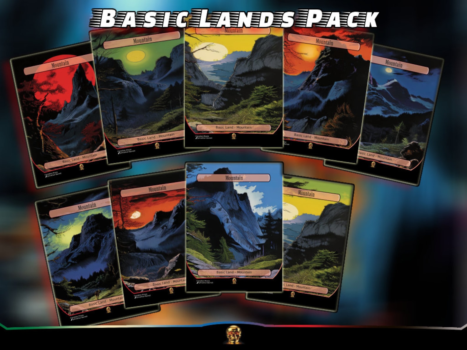 Full Art Lands for Magic the Gathering - Etsy