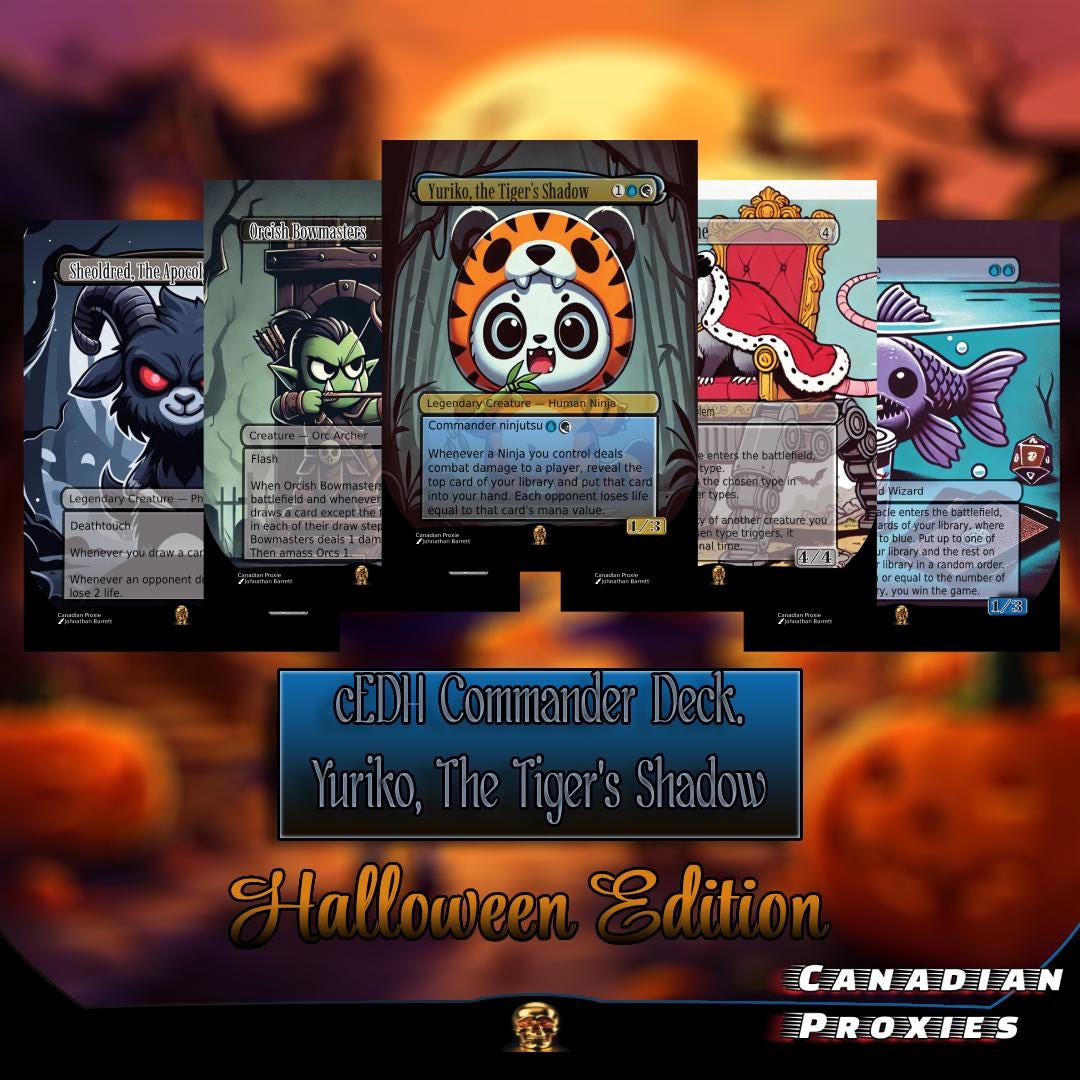 Custom Commander Deck: Ninjutsu Full Art Yuriko the Tigers Shadow ...