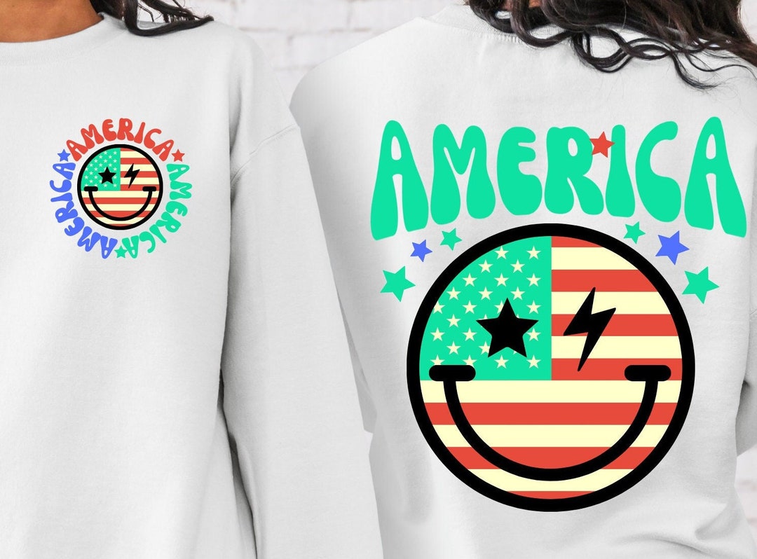 America, America PNG, Smiley, USA, Red White and Blue, Summer ...