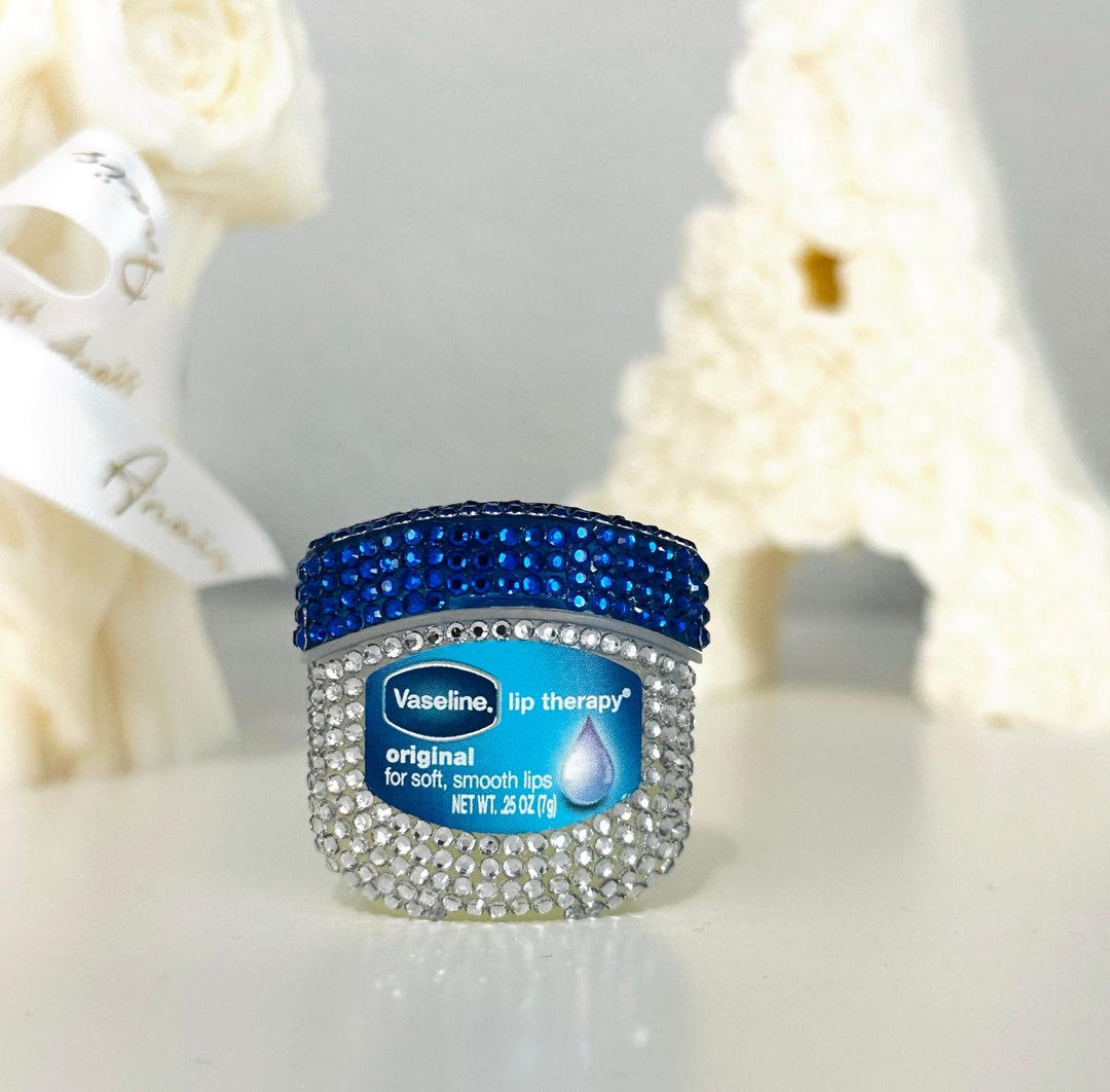 Bling Bedazzled Rhinestone Mini Lip Therapy Vaseline | Original - Etsy