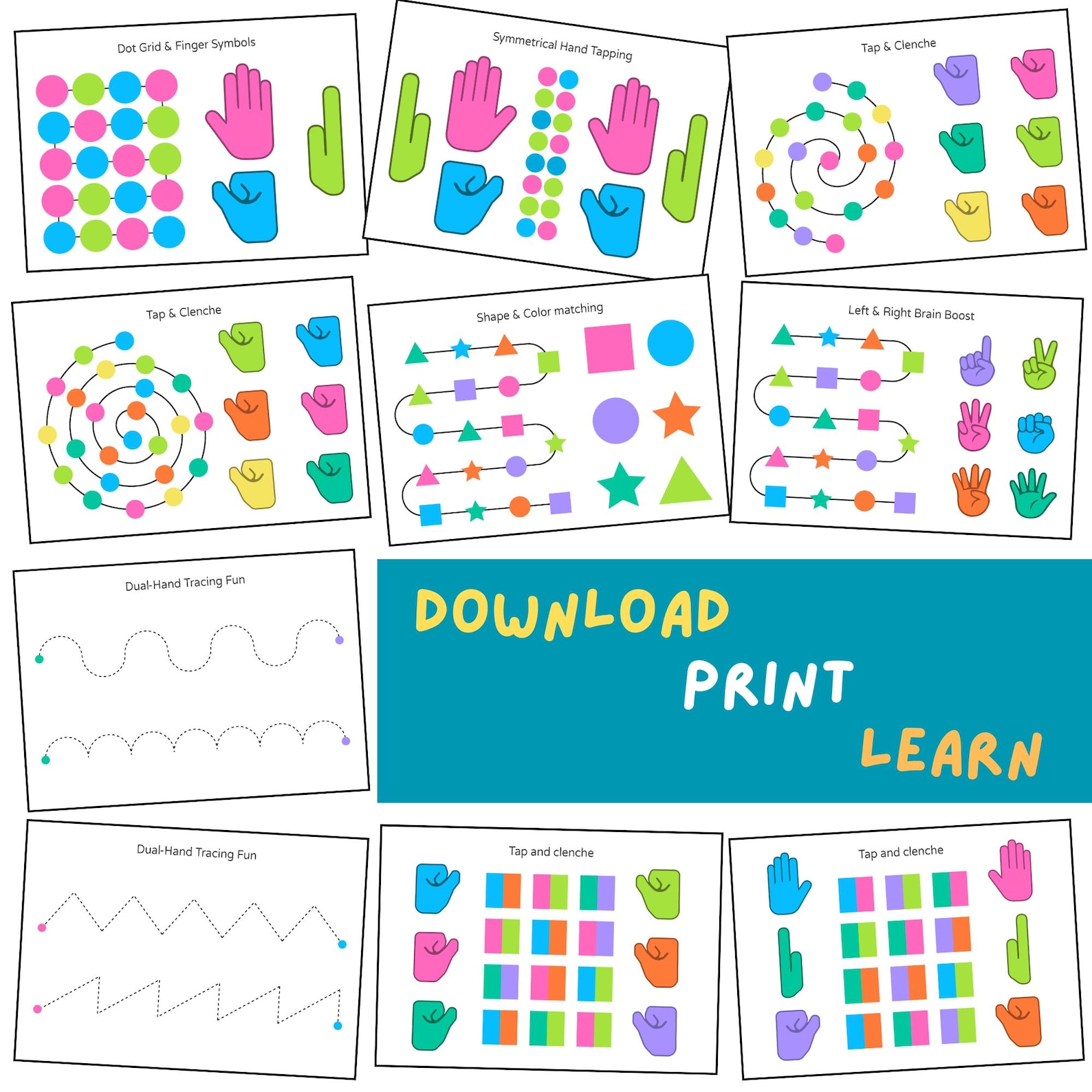 Brain Boosting Exercises for Kids, Brain Gym Worksheets, Cognitive ...