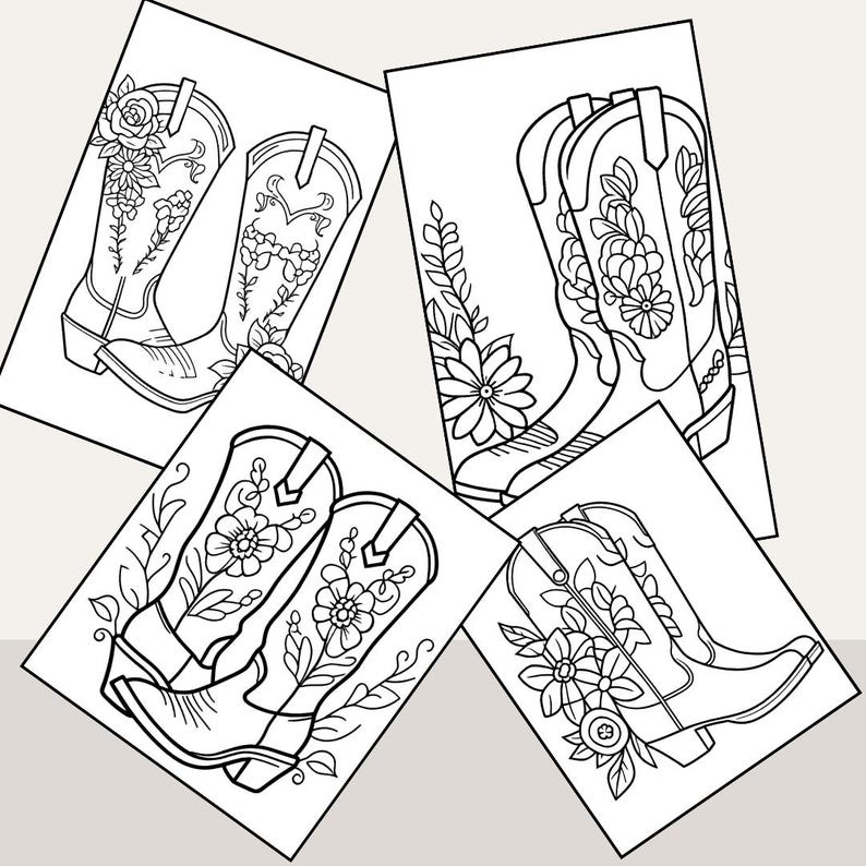 Cute Cowgirl Coloring Pages - Printable Color Worksheets for Kids - Fun ...