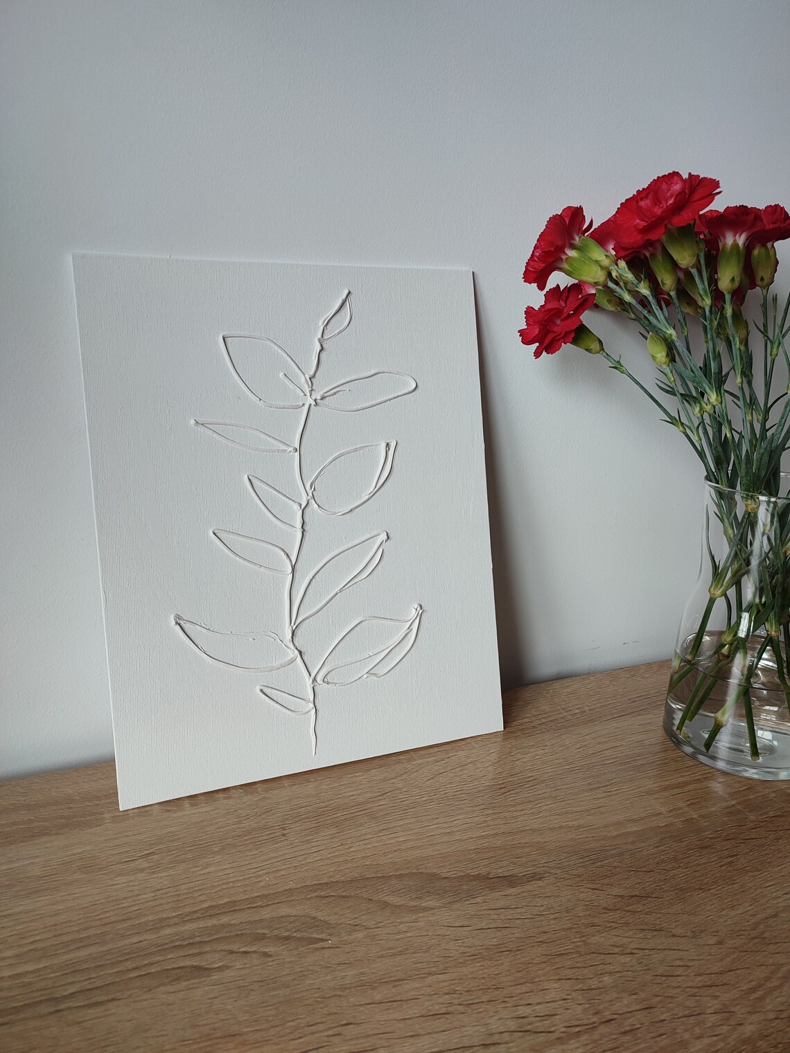 Structural Paint, Minimalist Wall Art, White Paint, 3D Structural ...