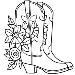 Cute Cowgirl Coloring Pages - Printable Color Worksheets for Kids - Fun ...