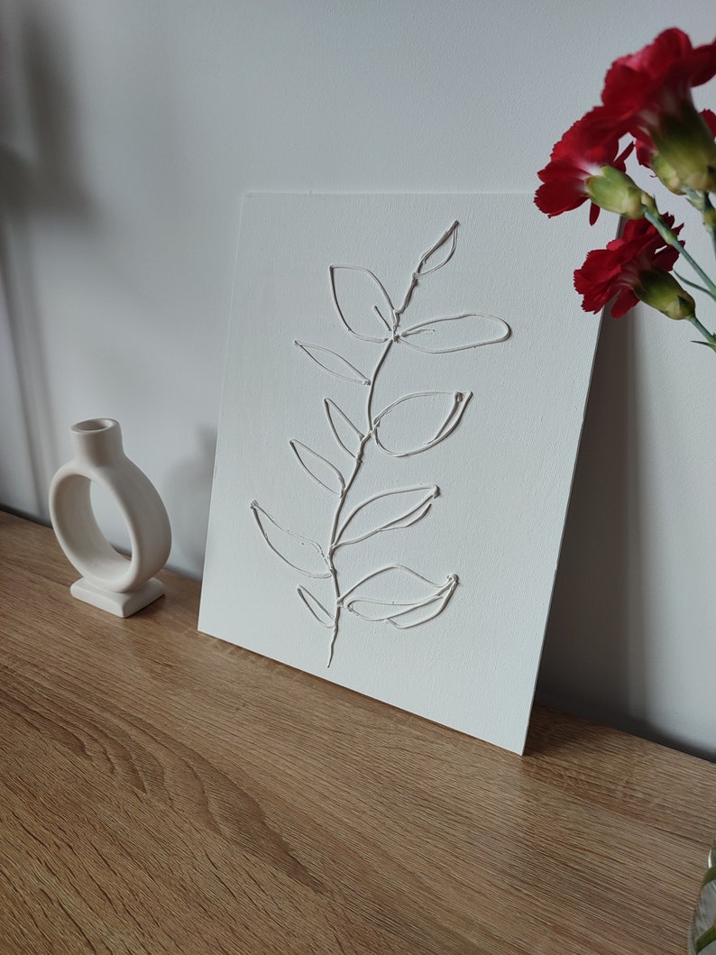 Structural Paint, Minimalist Wall Art, White Paint, 3D Structural ...