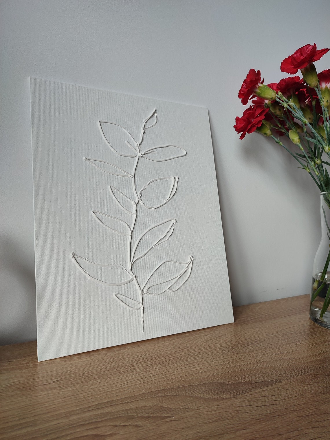 Structural Paint, Minimalist Wall Art, White Paint, 3D Structural ...