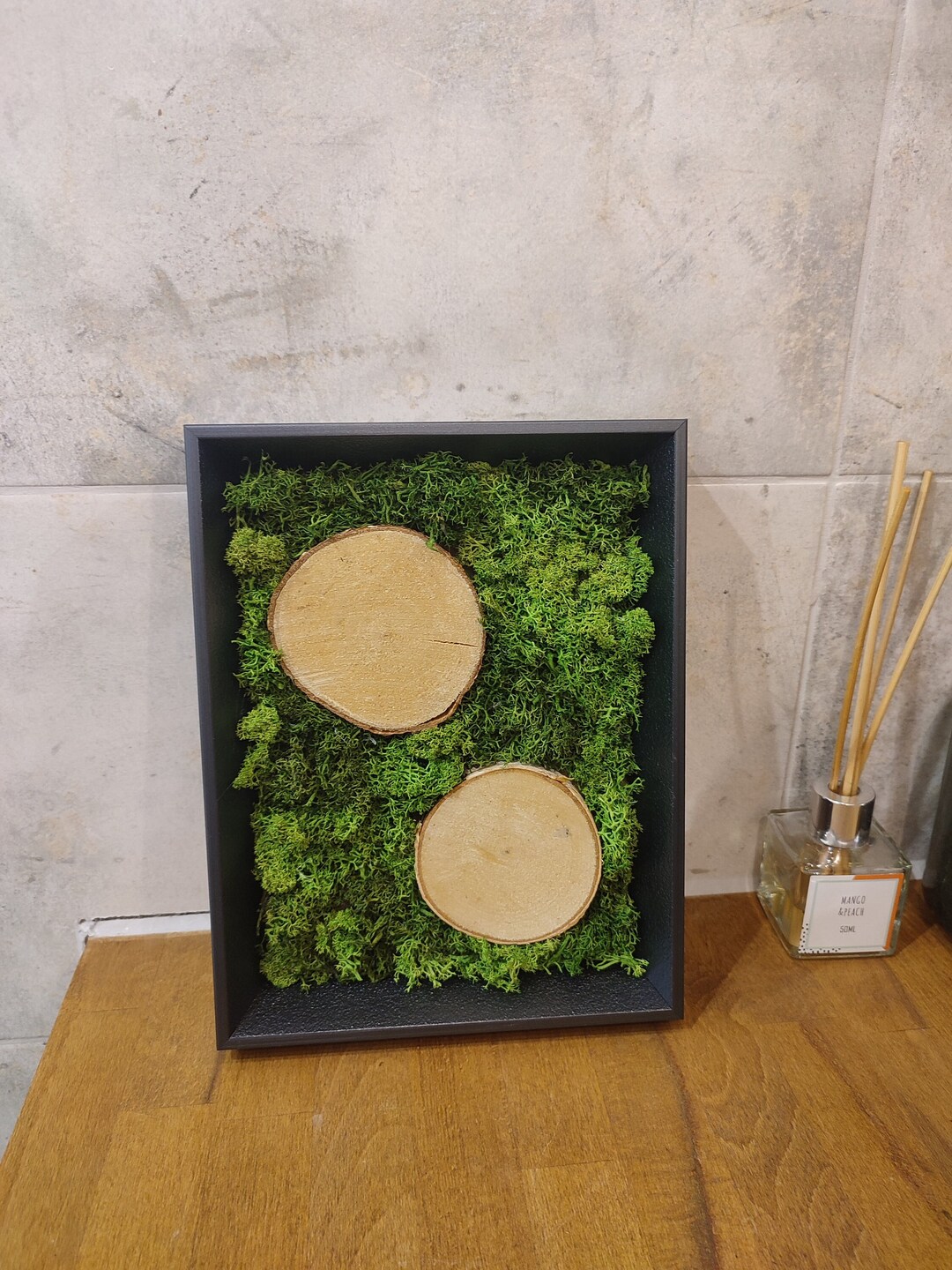 Unique Moss Wall Art, Living Moss Artwork, Botanical Wall Decor, Moss ...