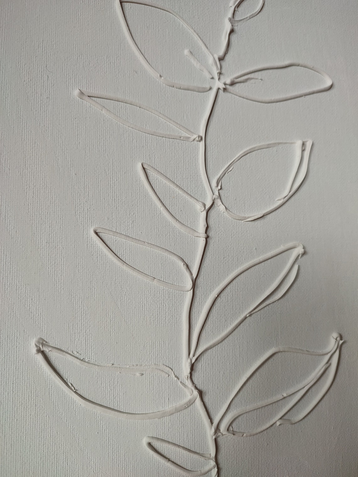 Structural Paint, Minimalist Wall Art, White Paint, 3D Structural ...