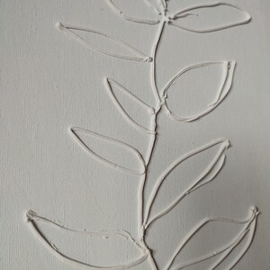 Structural Paint, Minimalist Wall Art, White Paint, 3D Structural ...