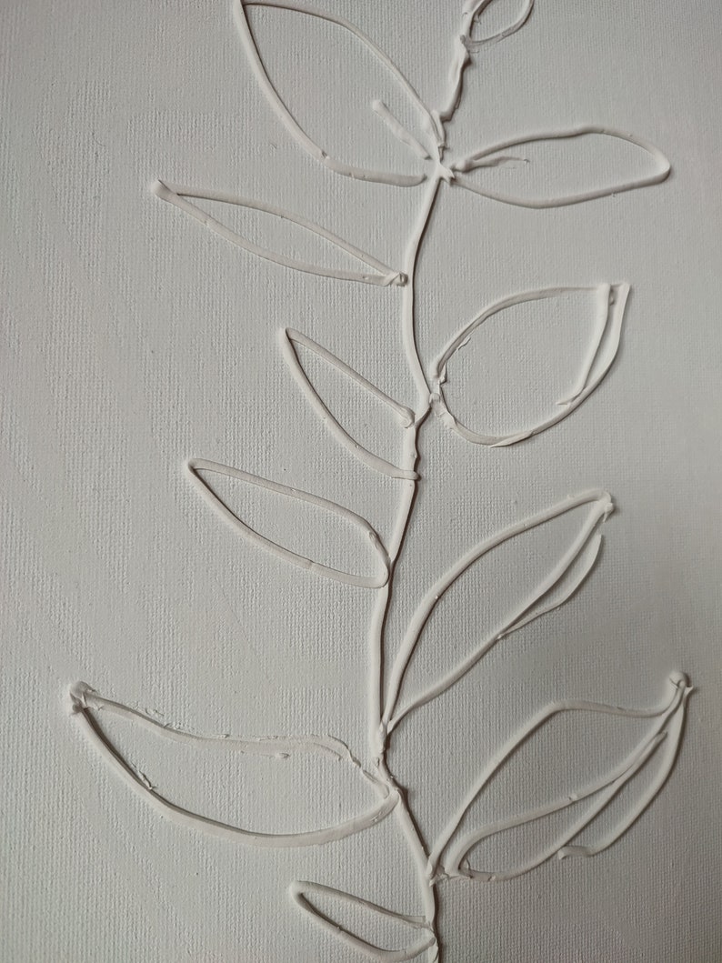 Structural Paint, Minimalist Wall Art, White Paint, 3D Structural ...