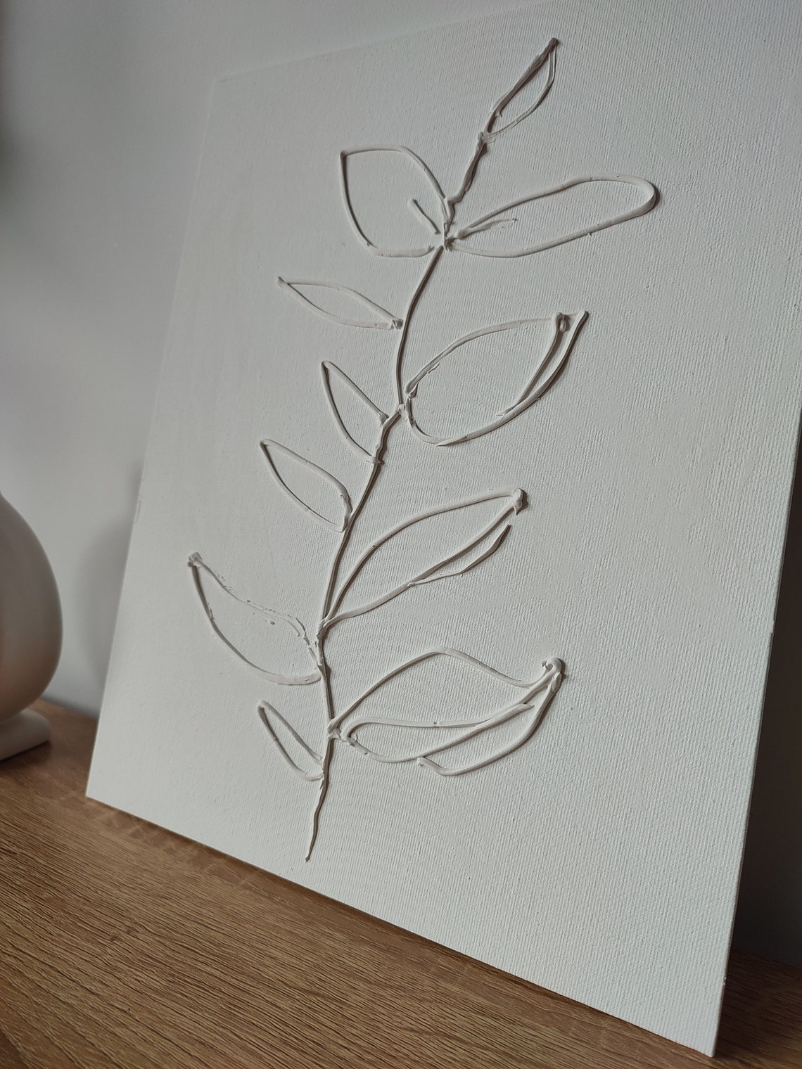 Structural Paint, Minimalist Wall Art, White Paint, 3D Structural ...