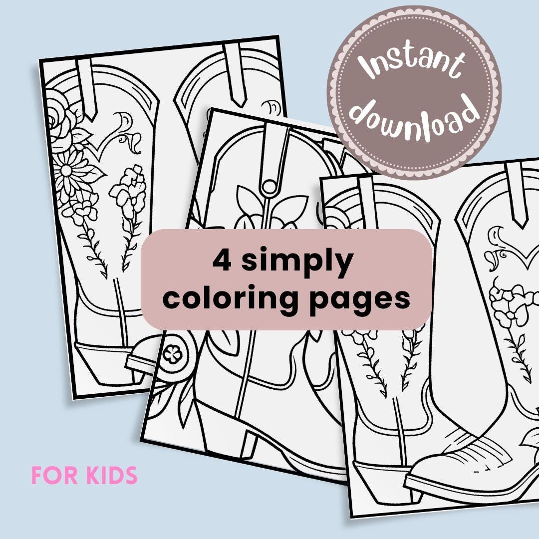 Cute Cowgirl Coloring Pages - Printable Color Worksheets for Kids - Fun ...