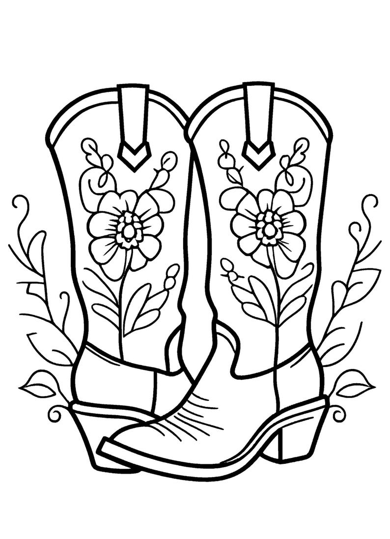 Cute Cowgirl Coloring Pages - Printable Color Worksheets for Kids - Fun ...