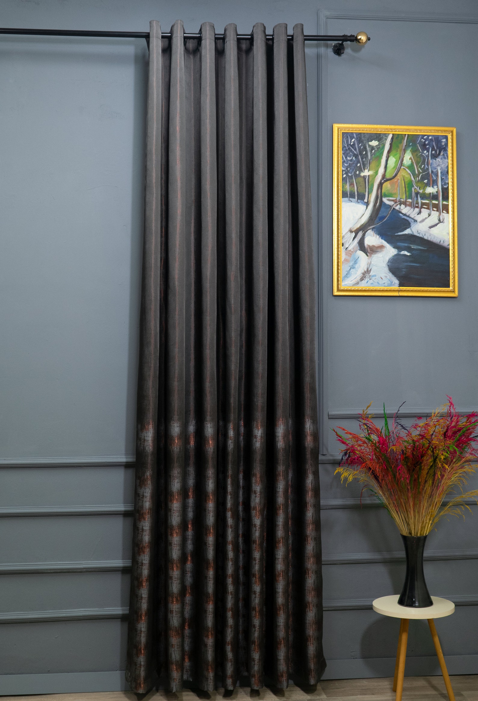 Unique Lounge Curtain Curtains With Rod Pockets With Four - Etsy