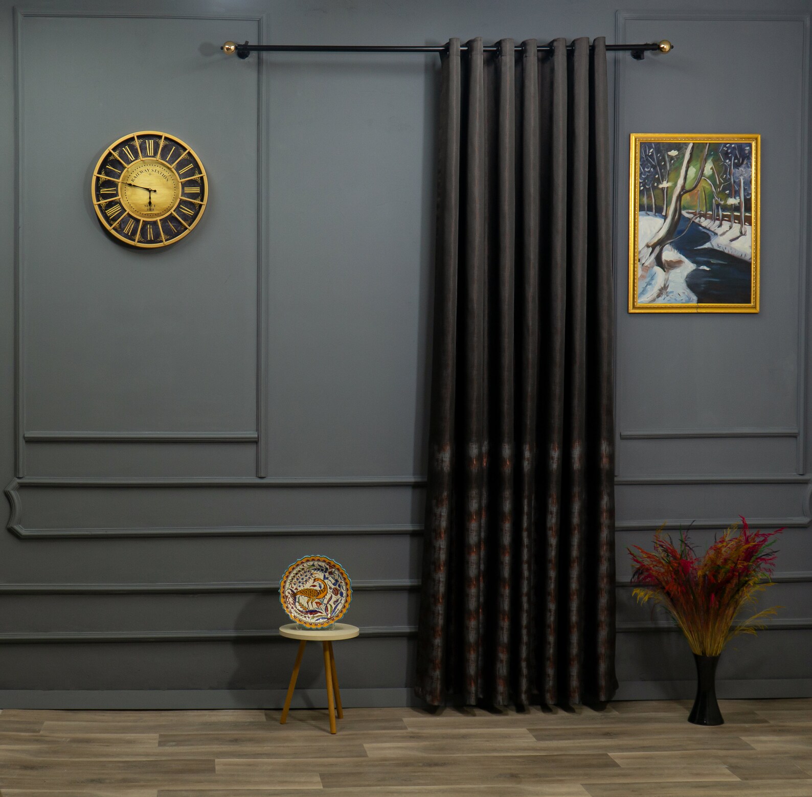 Unique Lounge Curtain Curtains With Rod Pockets With Four - Etsy