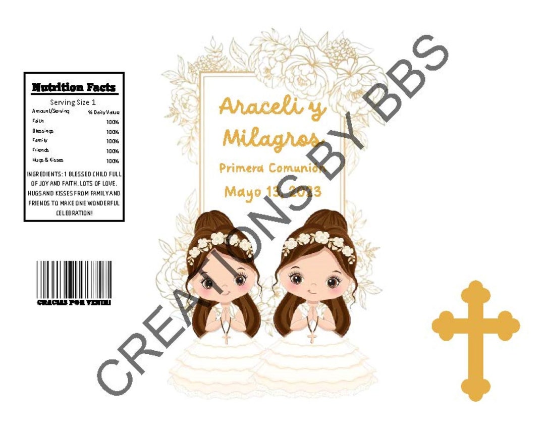 1st Communion Chip Bags - Etsy