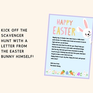 Bunny Theme Easter Scavenger Hunt | Indoor Kids Scavenger Hunt | Easter ...