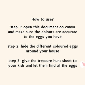 Egg Theme Easter Scavenger Hunt | Indoor Kids Scavenger Hunt | Easter ...