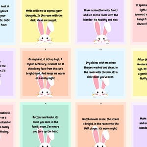 Bunny Theme Easter Scavenger Hunt | Indoor Kids Scavenger Hunt | Easter ...