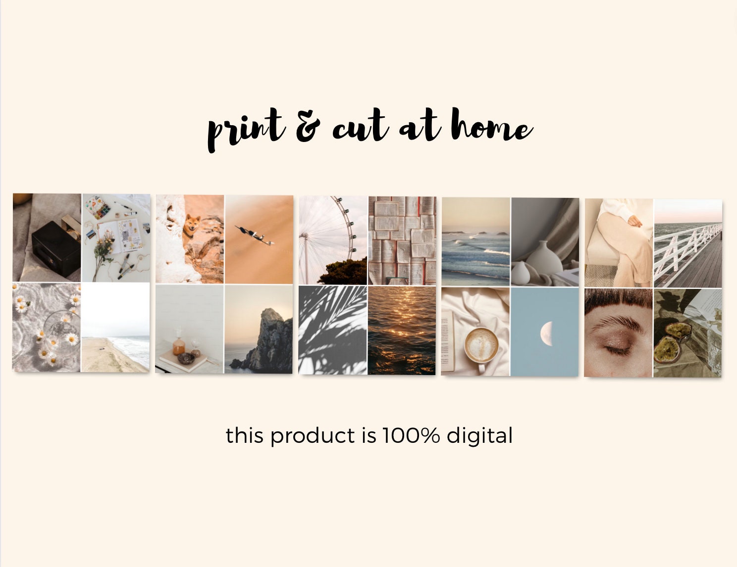 Vision Board Template | Edit Yourself Resolutions Mood Board | New Year ...