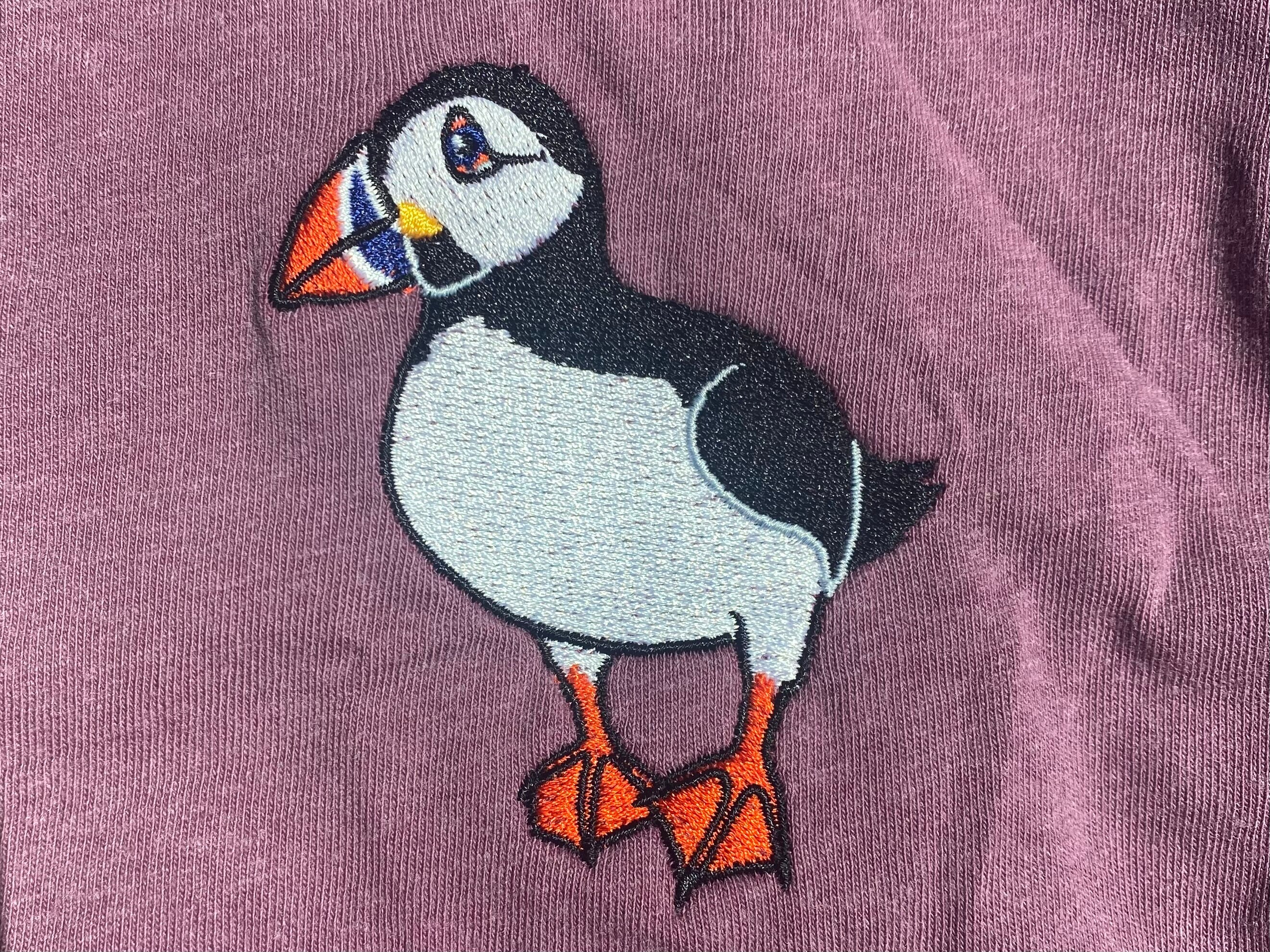 Embroidered Puffin Comfort Colors T Shirt, Puffin Shirts, Puffin ...