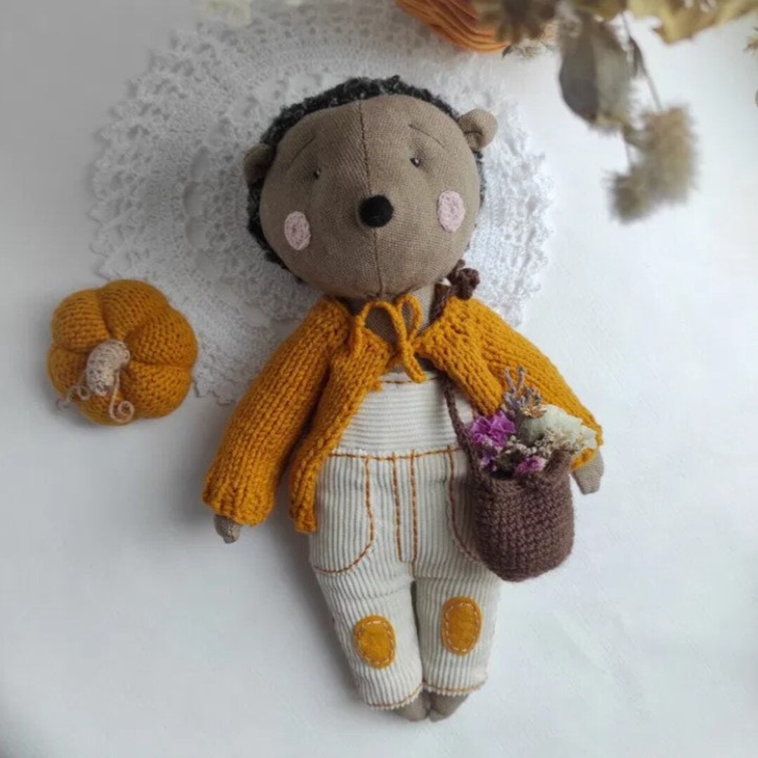 Handmade Toy Hedgehog Soft Toy Top Plush Toys Stuffed Toys - Etsy