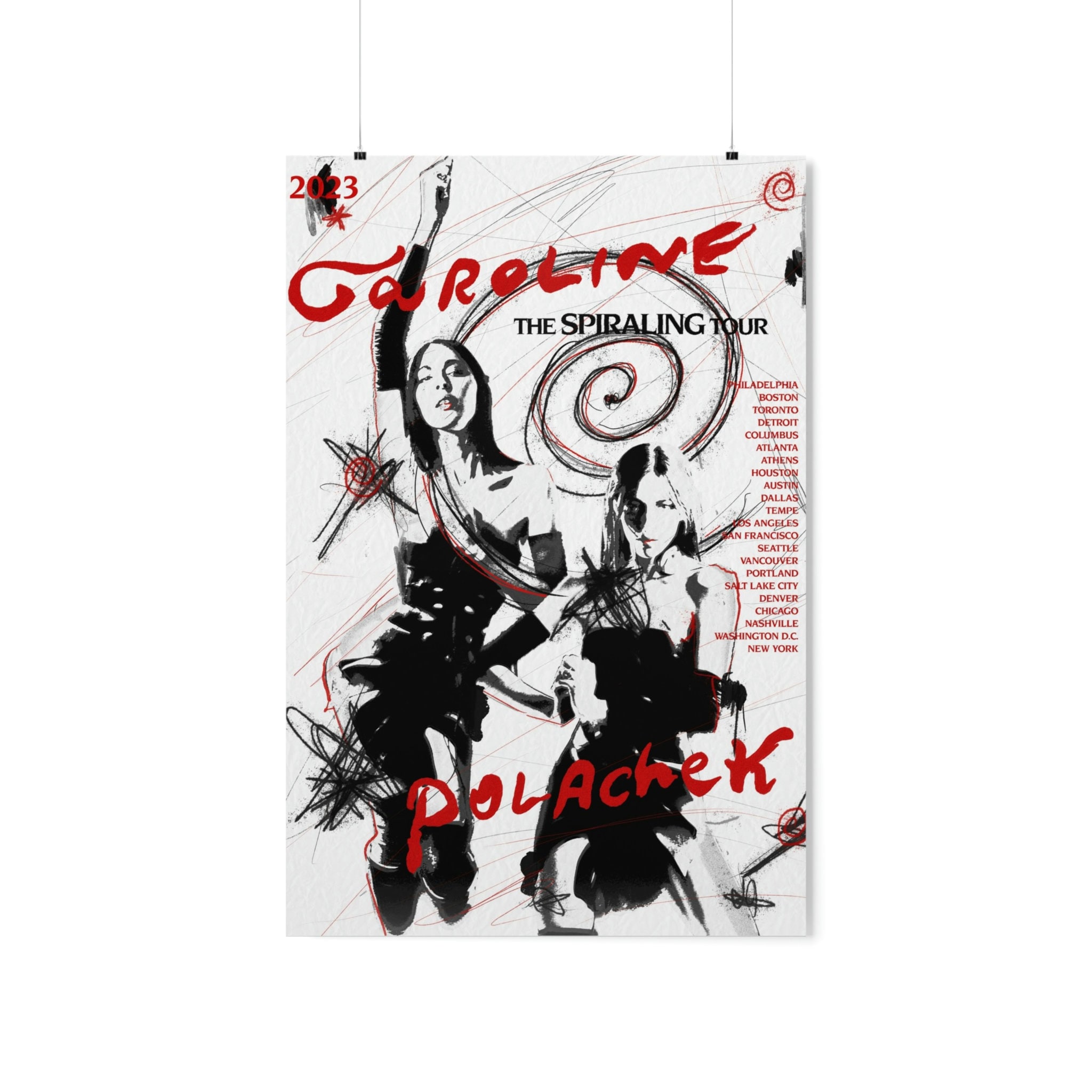 Caroline Polachek Y2K Vintage Inspired the Spiraling Tour Poster - Etsy