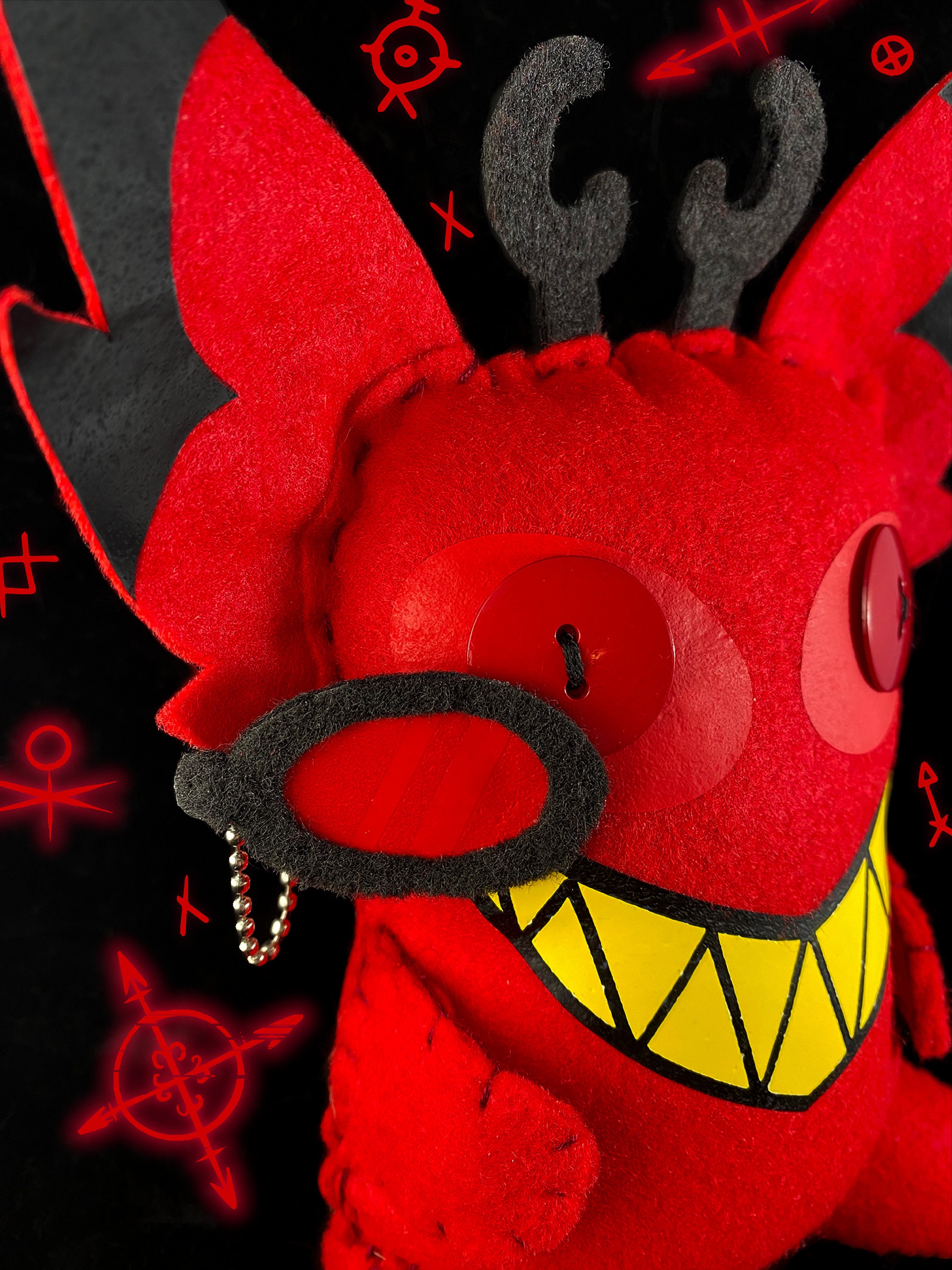 Cursed Cat Alastor Poppet Plush Hazbin Hotel Meme - Etsy