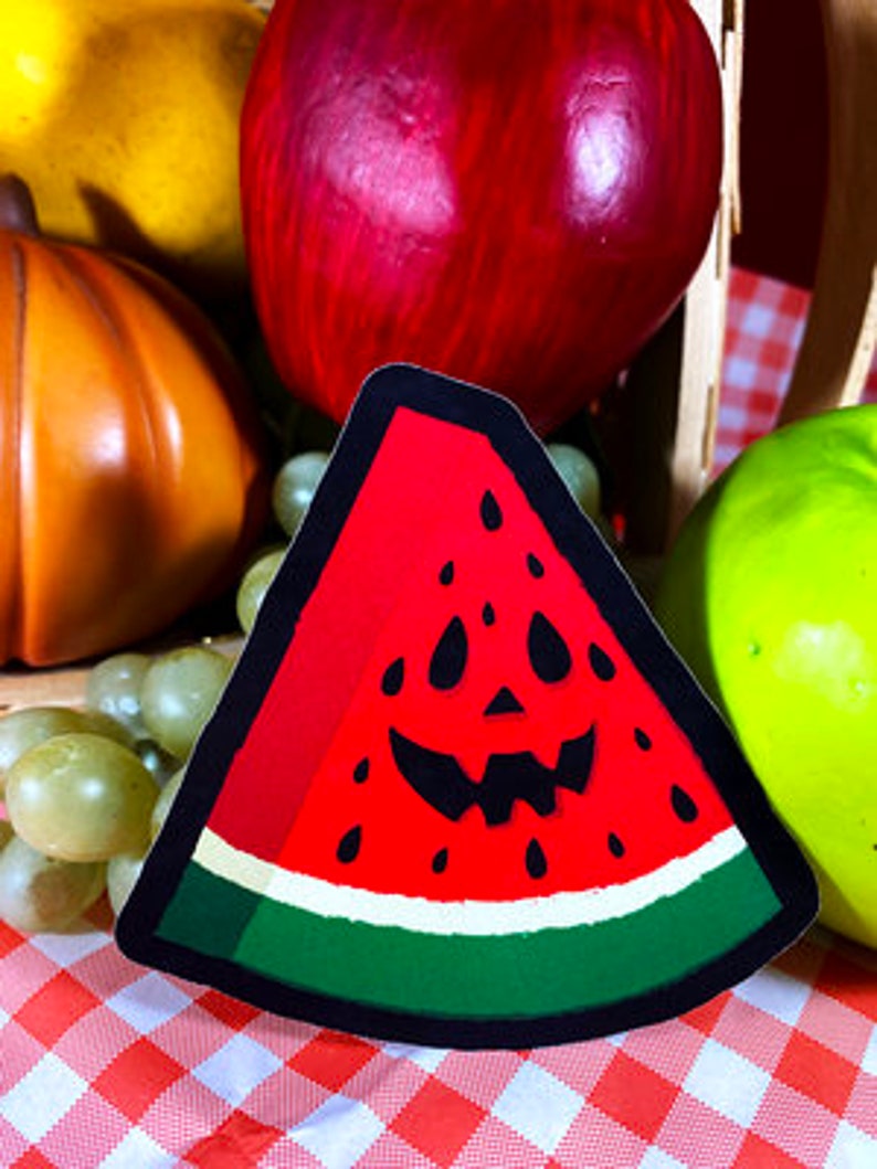 Haunted Picnic Summerween Set of 7 Weatherproof Stickers - Etsy