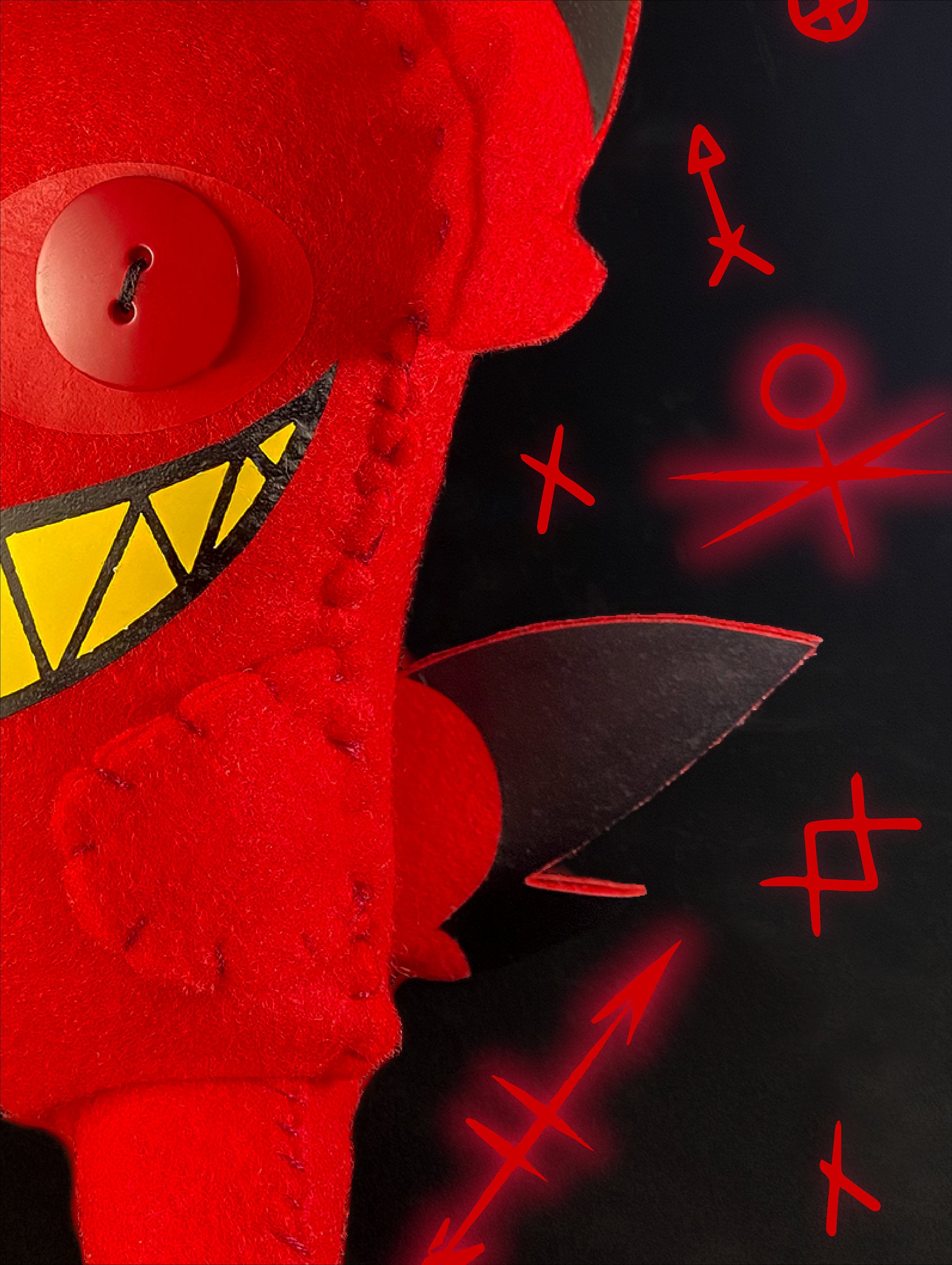 Cursed Cat Alastor Poppet Plush Hazbin Hotel Meme - Etsy