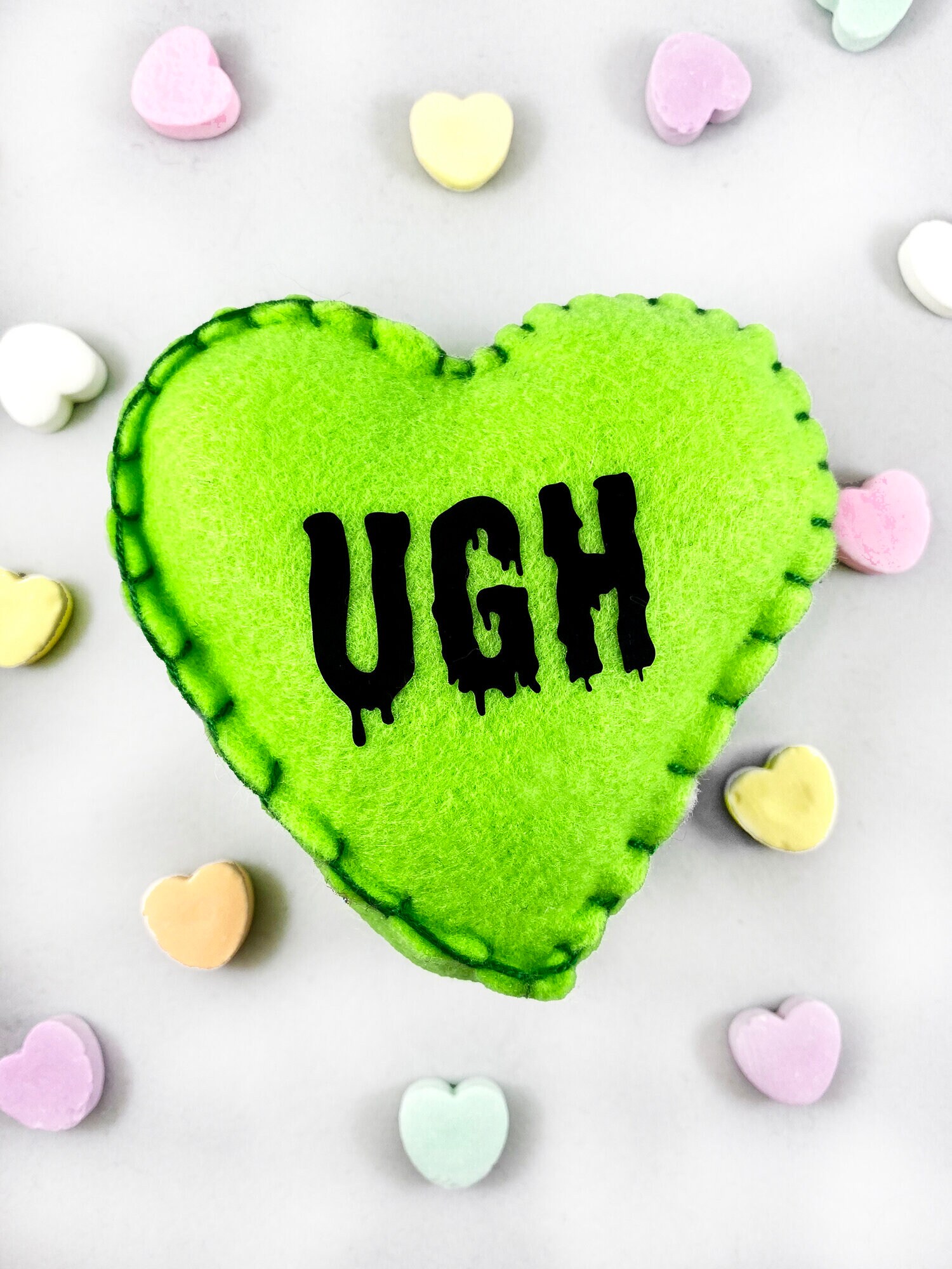 Awkward Conversation Heart Candy Plush Choice of Color and Saying - Etsy