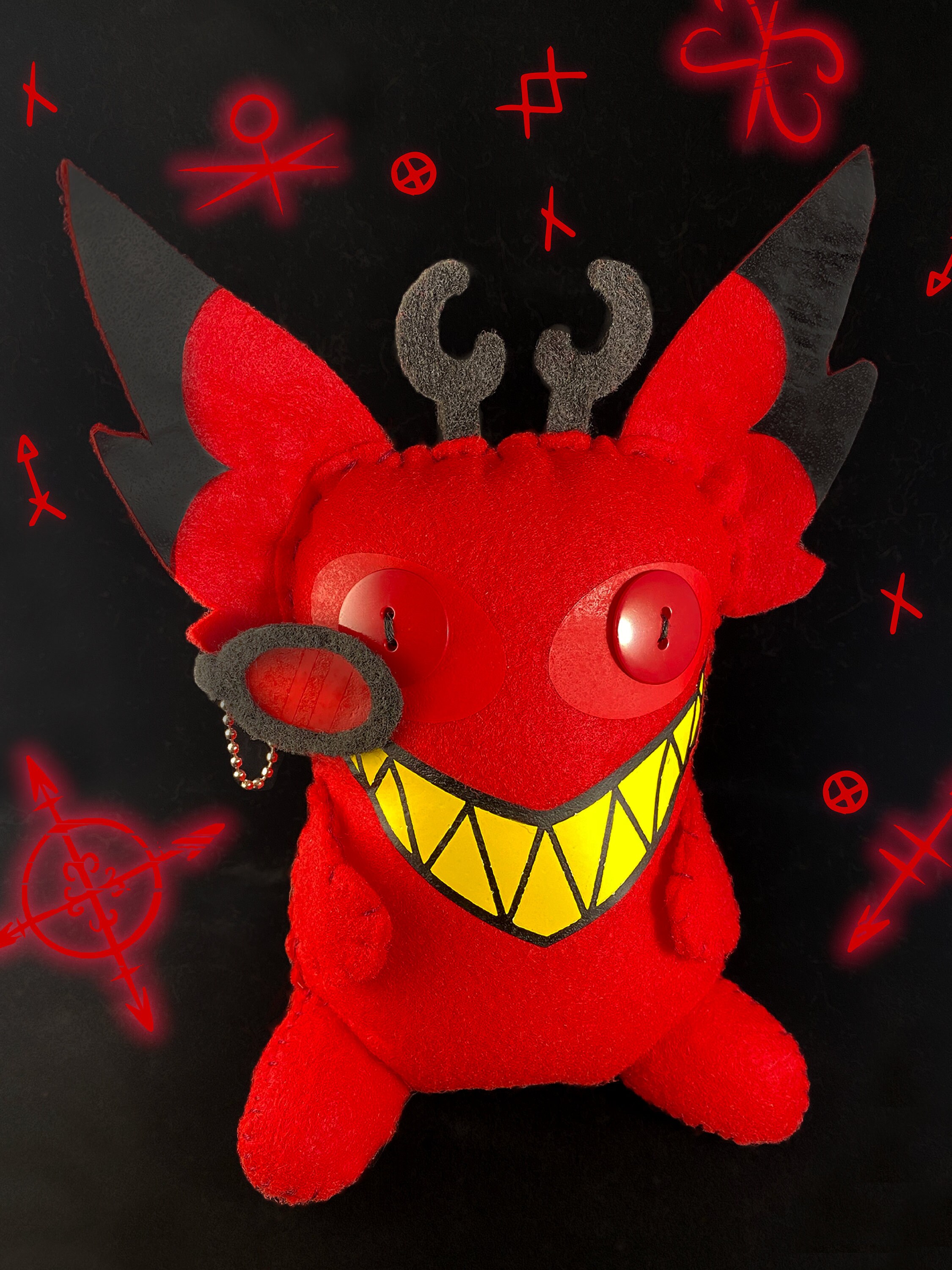 Cursed Cat Alastor Poppet Plush Hazbin Hotel Meme - Etsy