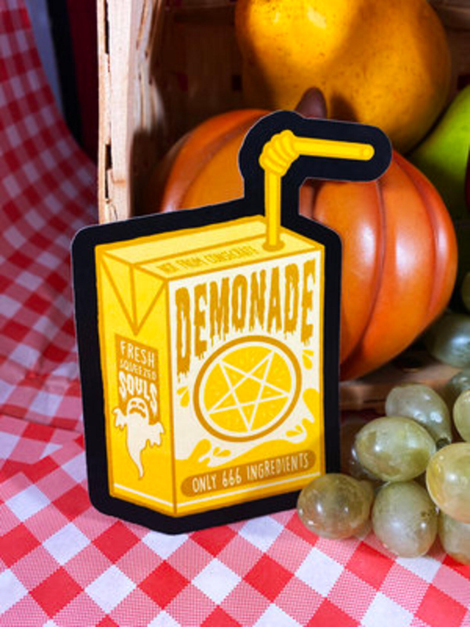 Haunted Picnic Summerween Set of 7 Weatherproof Stickers - Etsy