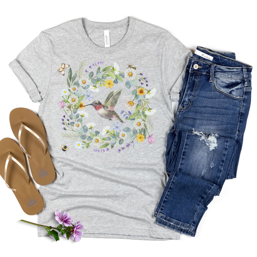 Hummingbird Tee, Hummingbird Gift, Humming Bird Shirt, Bird Lover Gift ...