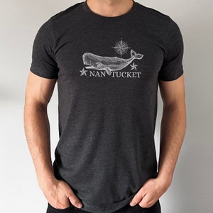 Nantucket Tee, Whale Shirt, Nantucket Gift, Massachusetts Tee, Vacation ...