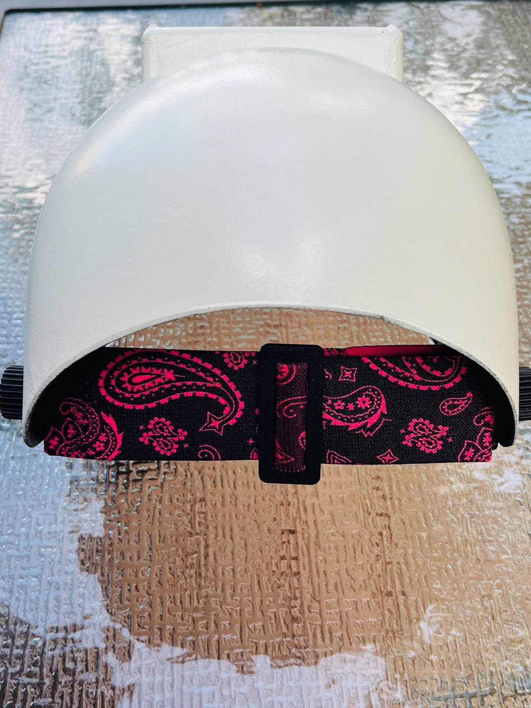 2” Welding Hood Strap Pink Paisley for Fiber Metal, Outlaw, Pipeliner ...