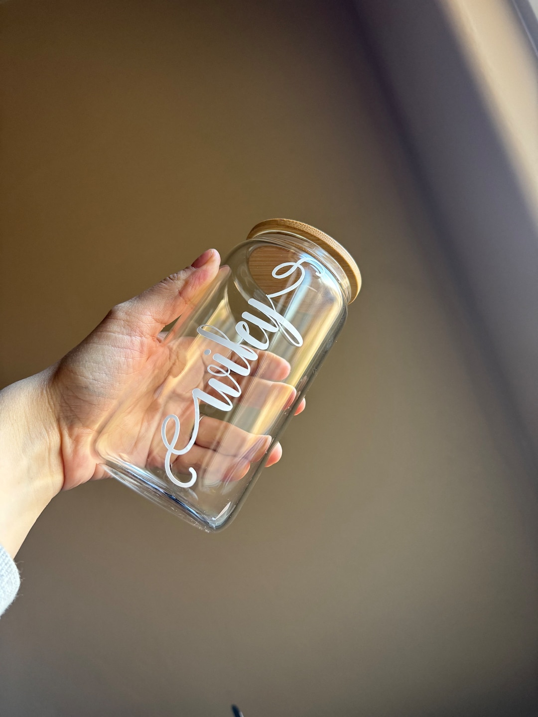 16 Oz Glass Cup Wifey Glass Cup Personalized Cups Bride to Be Gifts ...