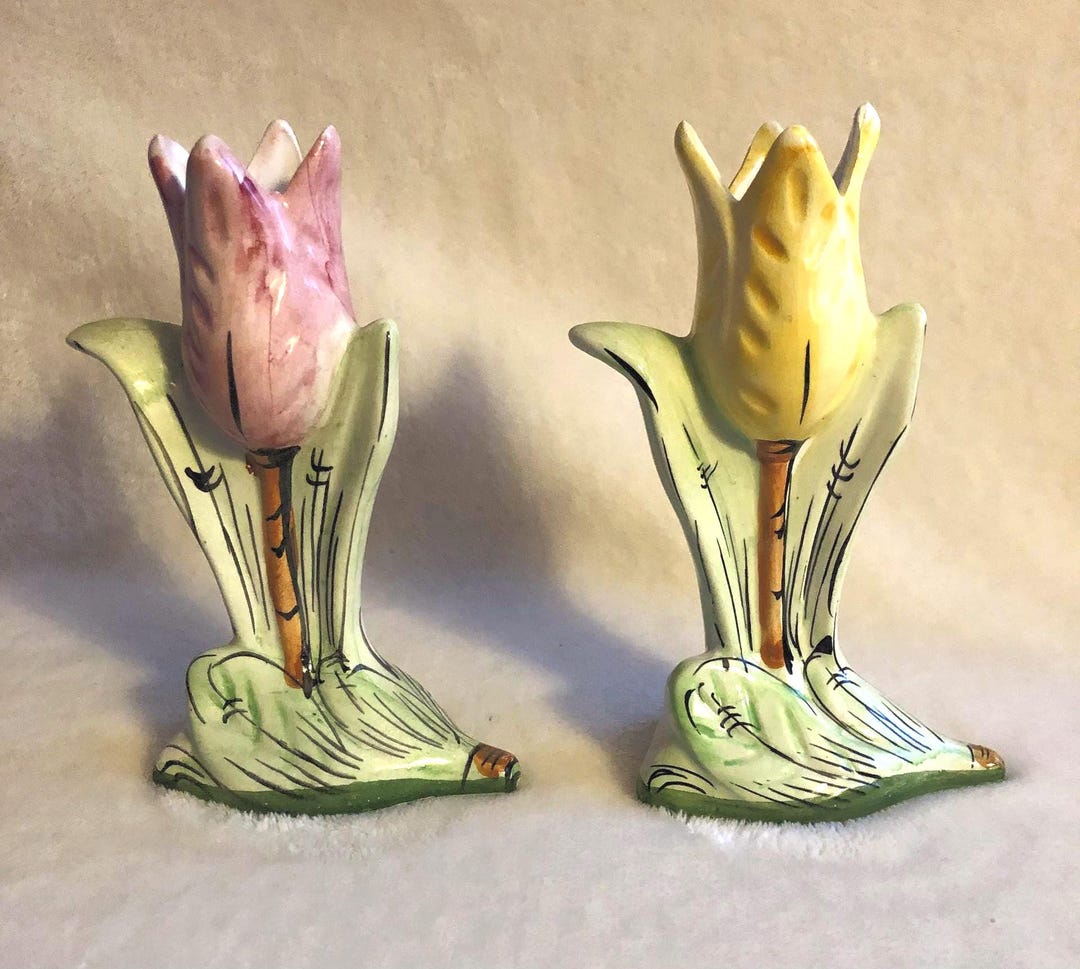One (yellow) Tulip Shaped Bud Vase Made in Portugal for Neuwirth ...