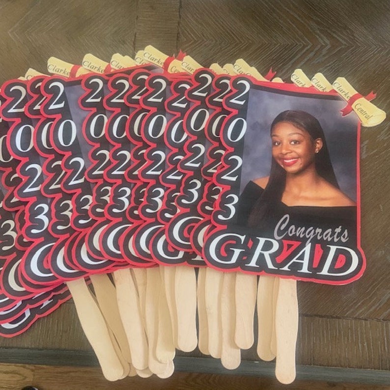 Graduation Hand-held Fans, Rectangular Shaped Fans, Party Fans ...