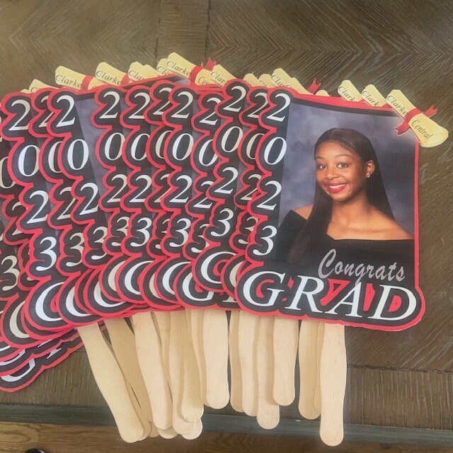 Graduation Hand-held Fans, Rectangular Shaped Fans, Party Fans ...