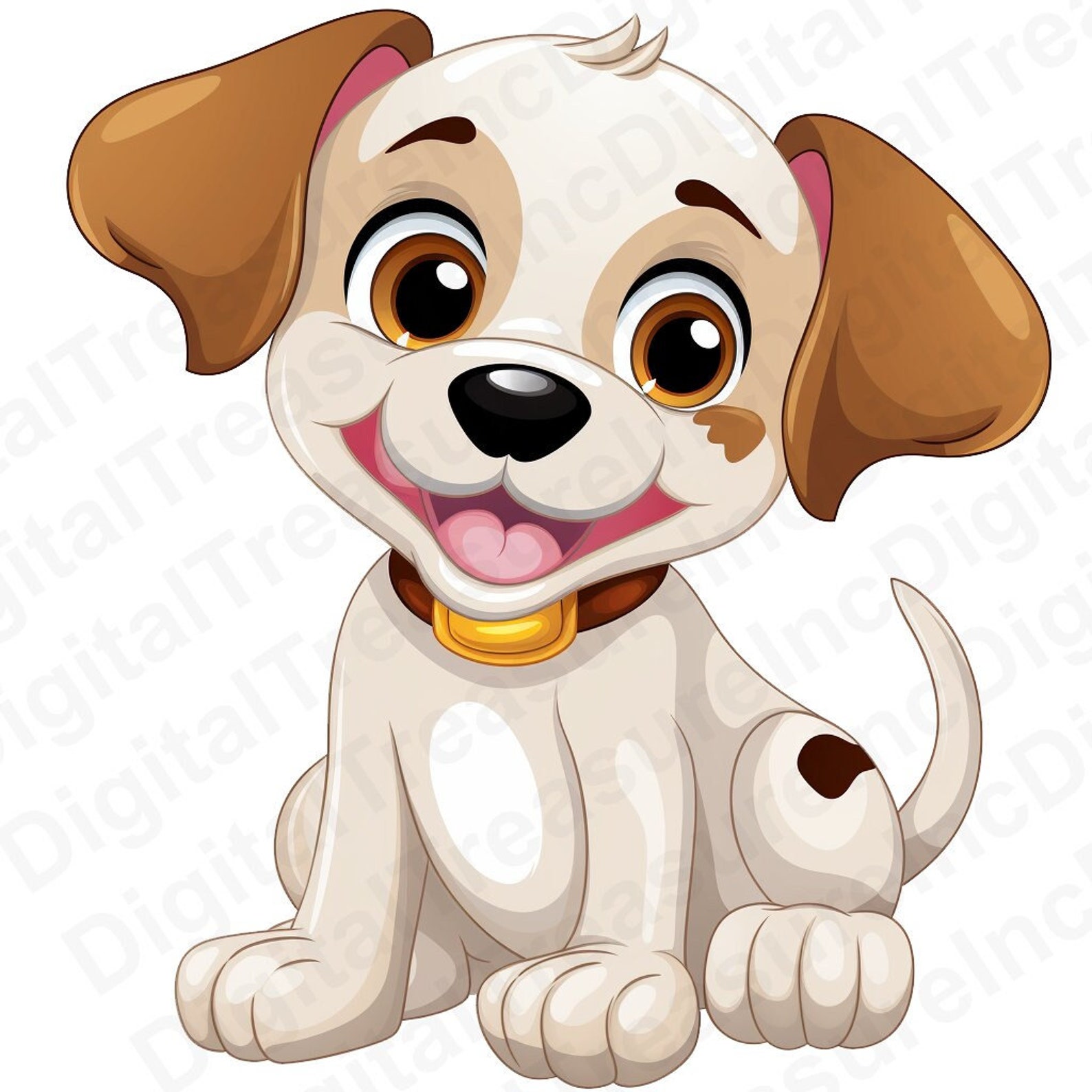 Spot Puppy Clipart - Etsy